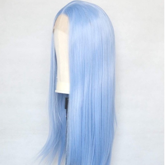 Accessories | Grina K 24 Baby Blue Straight Lace Front Wig | Poshmark